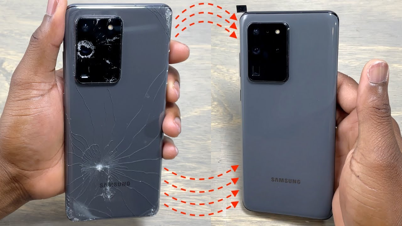 Samsung Galaxy S20 Ultra Back Glass Replacement Repair - YouTube