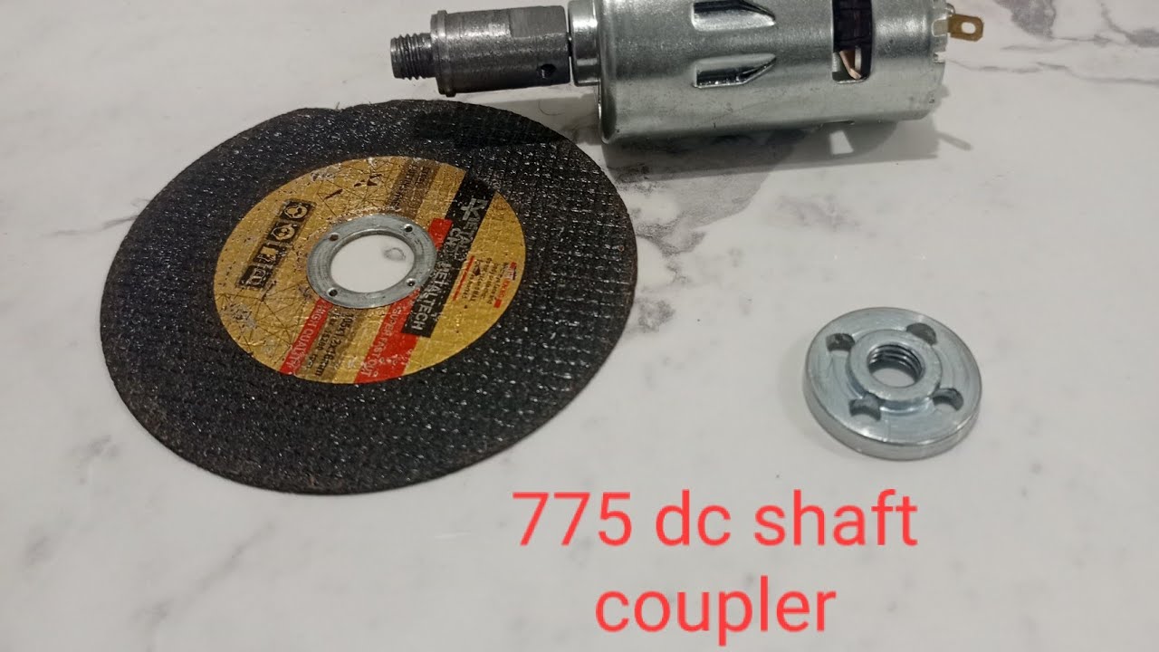 How To Make Shaft Coupler For 775 Dc Motor - YouTube