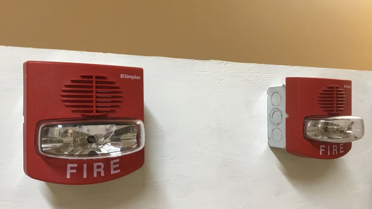Fire Alarm System Test 24 | Simplex Truealerts and T-Bars - YouTube