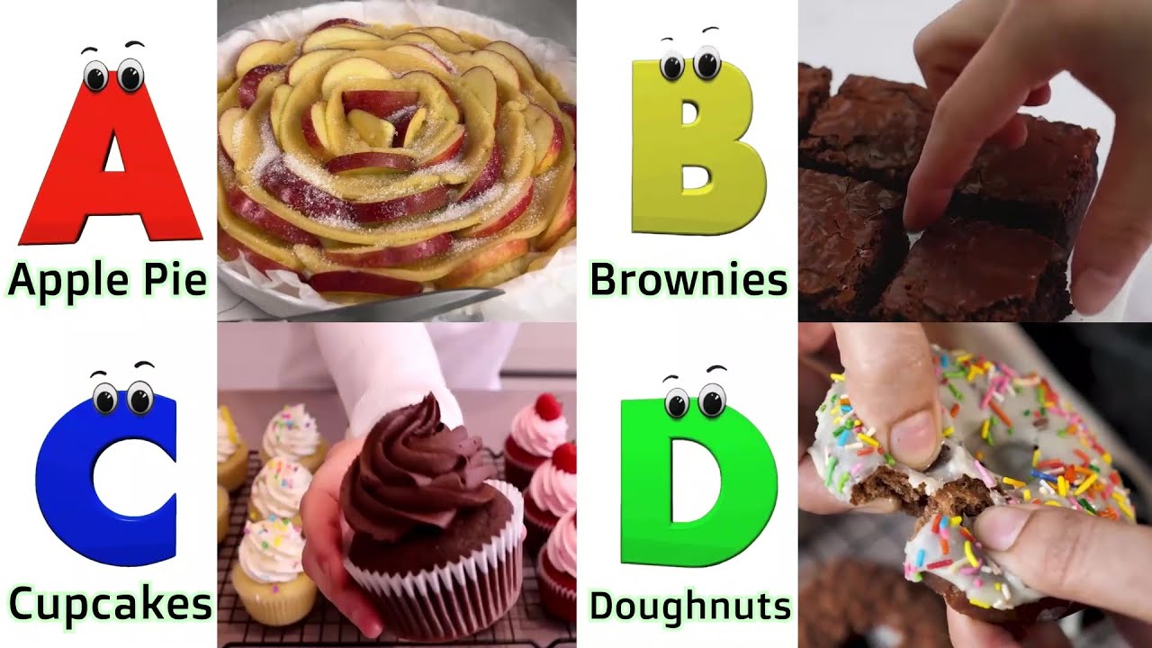 Sweet Food ABC Song for Kids | Food Alphabet Song | Phonics for ...