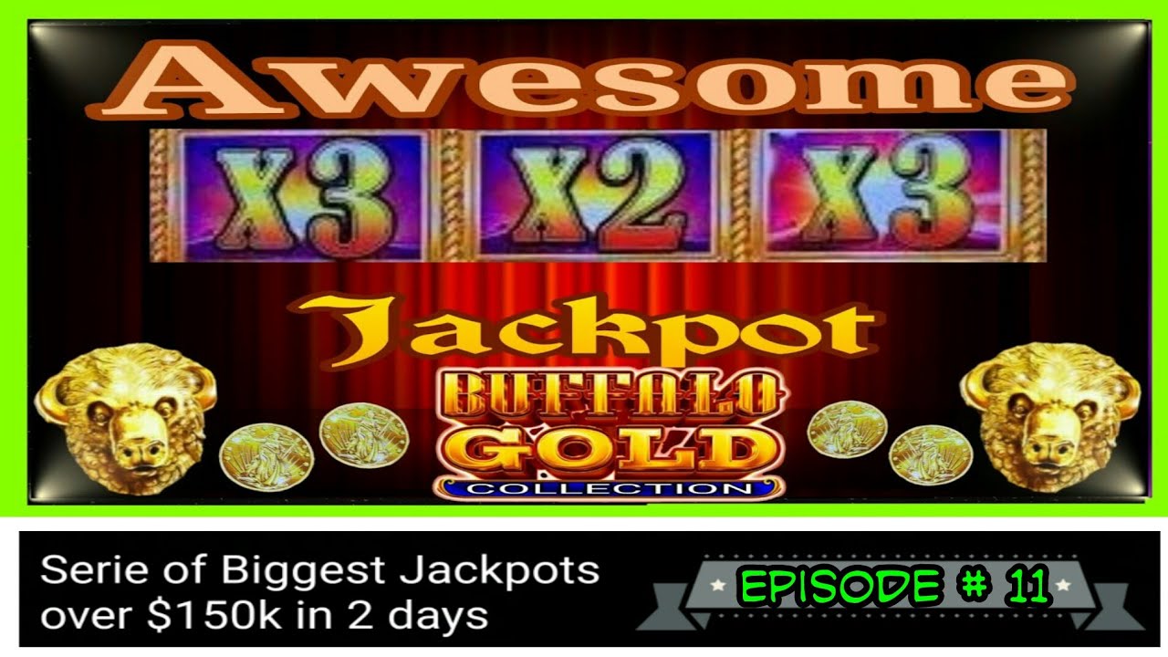 ⚠️ Awesome Jackpot x3 x2 x3 in Buffalo Gold Collection Slot Machine ...