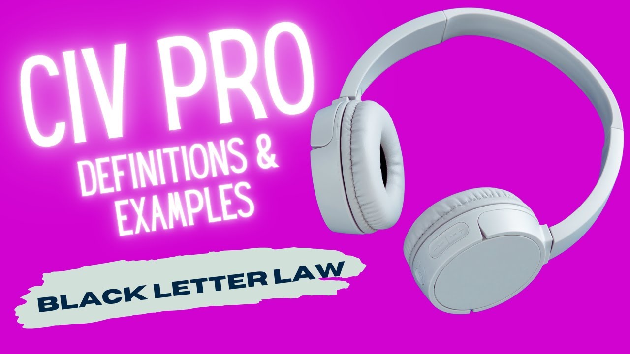 Civil Procedure | Terms & Definitions for Law School - YouTube