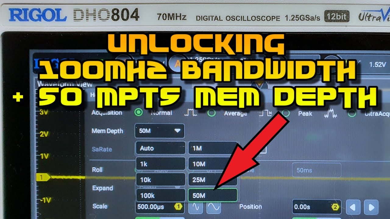 Hacking the Rigol DHO804 fw 1.01 - 100Mhz bandwidth, 50Mpts memory ...