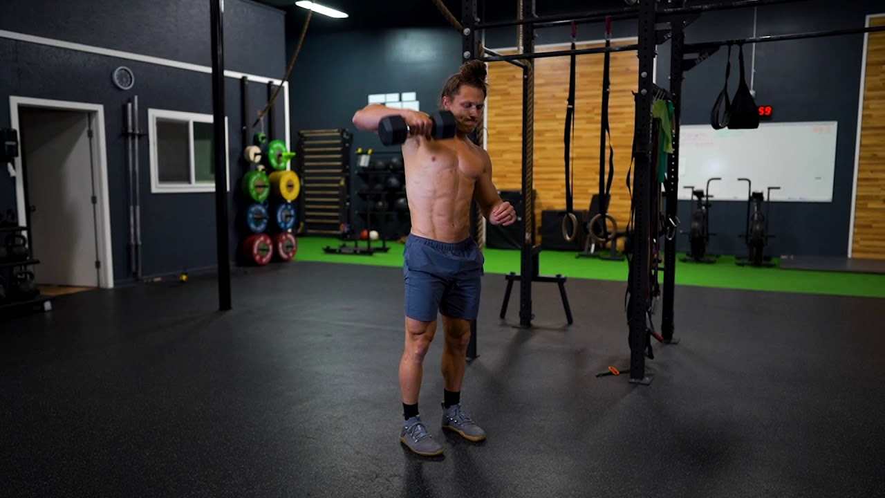 SA Dumbbell Low Hang Snatch High Pull - YouTube