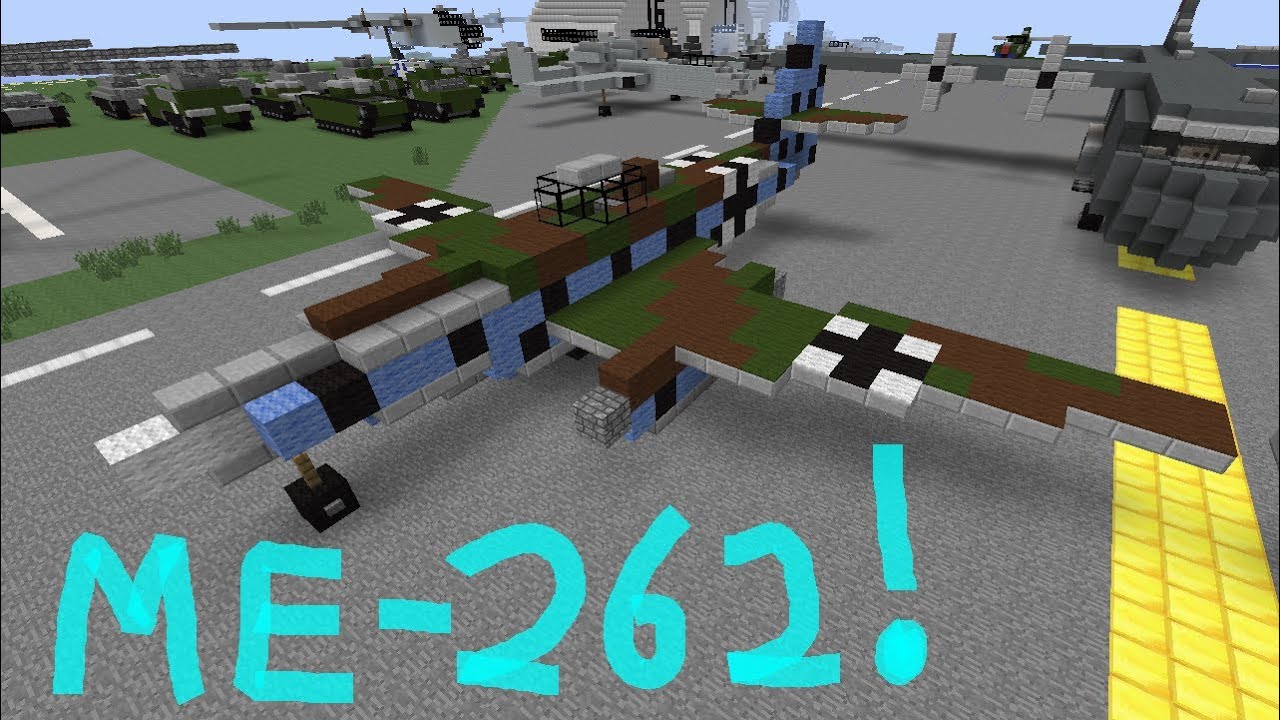 Minecraft Tutorial: Messerschmitt ME-262! - YouTube