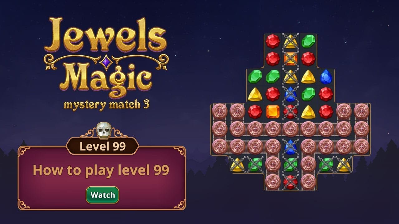 #99 Jewels Magic Mystery Match3 - YouTube