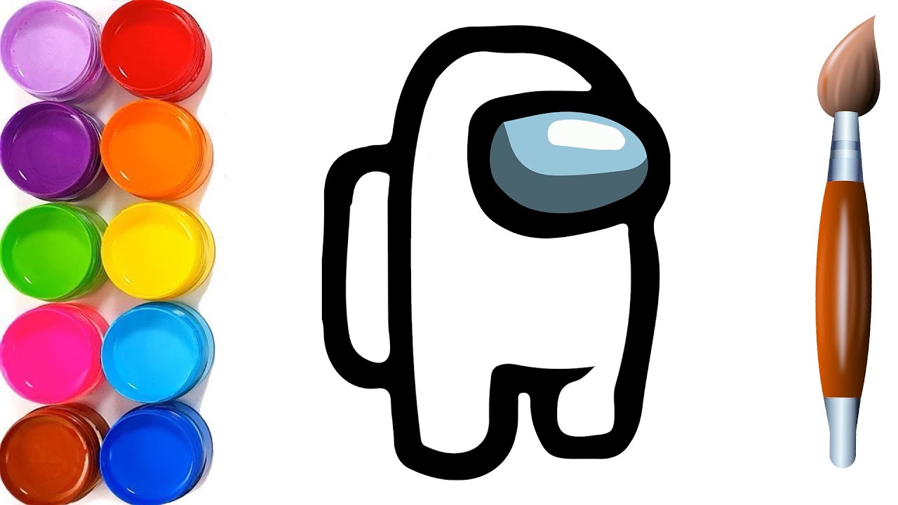 How to Draw AMONG US Character | Learn to draw AMONG US | Drawing for ...