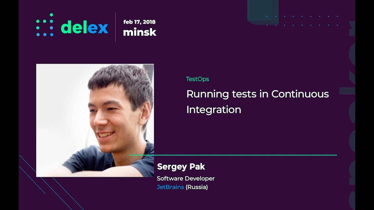 Running tests in Continuous Integration - Sergey Pak - YouTube