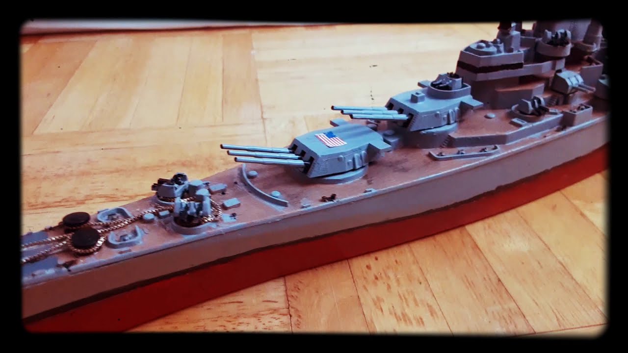USS IOWA model with working anchors. (Check description) - YouTube
