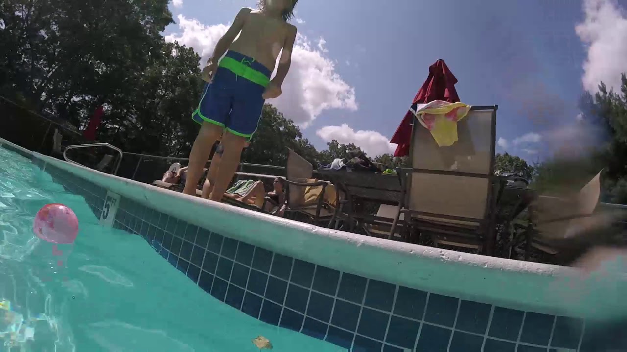 Going to the pool with a GoPro - YouTube