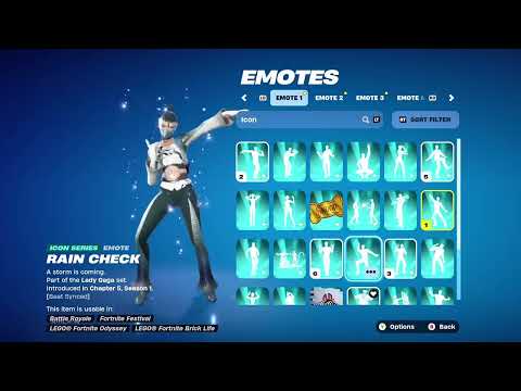 Fortnite icon emotes chapter 5 and chapter 6 emotes - YouTube