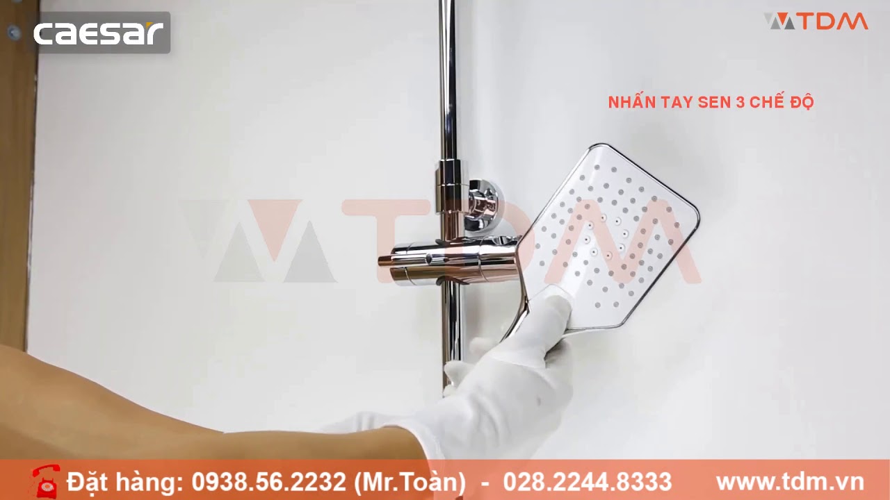 TDM.VN | Hướng dẫn cách sử dụng vòi sen cây Caesar S788C tự động điều chỉnh nhiệt độ đúng cách ...