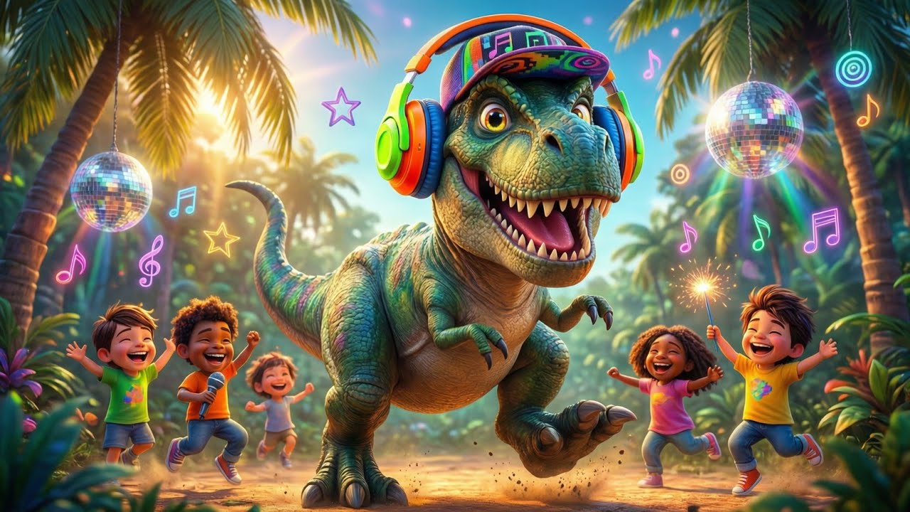 The Friendly Dino Stomp | Roar Roar Rawr | New Kids Song by ToTo Candy ...