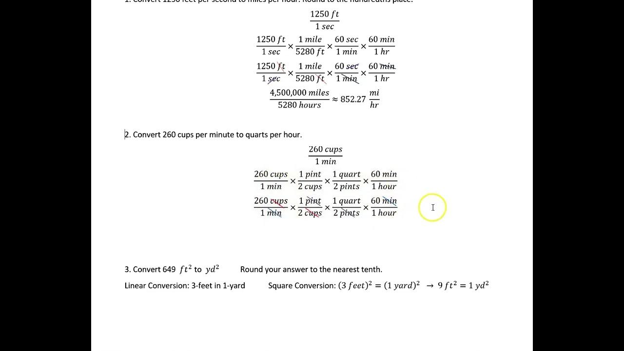 Conversions using Dimensional Analysis - YouTube