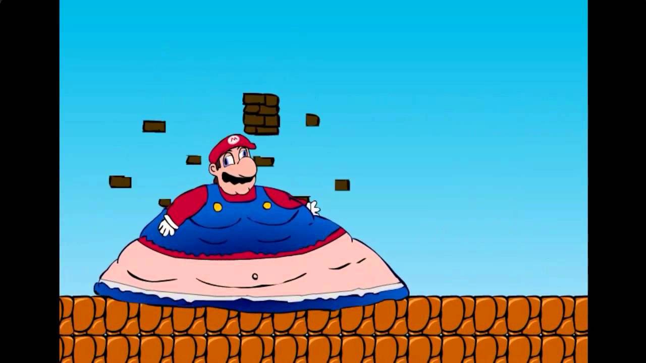 SUPER SIZED MARIO BROS El Juego Mas Tonto Del Mundo - YouTube
