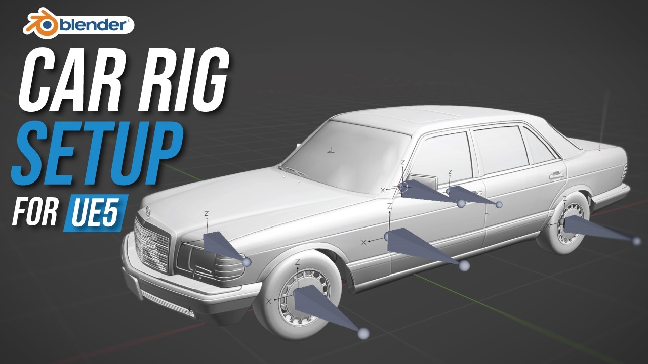 Blender Rig Setup for UE5 Chaos Vehicle – Make Any Car Drivable | Part ...