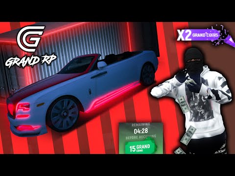 I WON SOME AMAZING CARS in GTA 5 RP!! | 2x Grand Coin Promotion!! - YouTube
