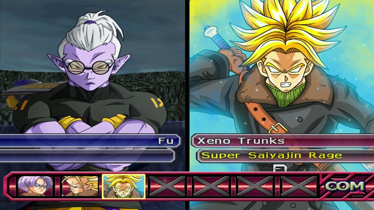 Fu VS Xeno Trunks SSJ Rage - Dragon Ball Z Budokai Tenkaichi 3 - YouTube