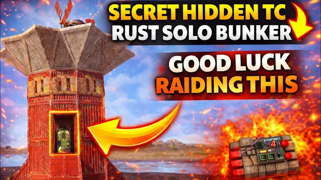 This Rust Solo Bunker Base Has a SECRET Hidden TC… Good Luck Raiding It ...