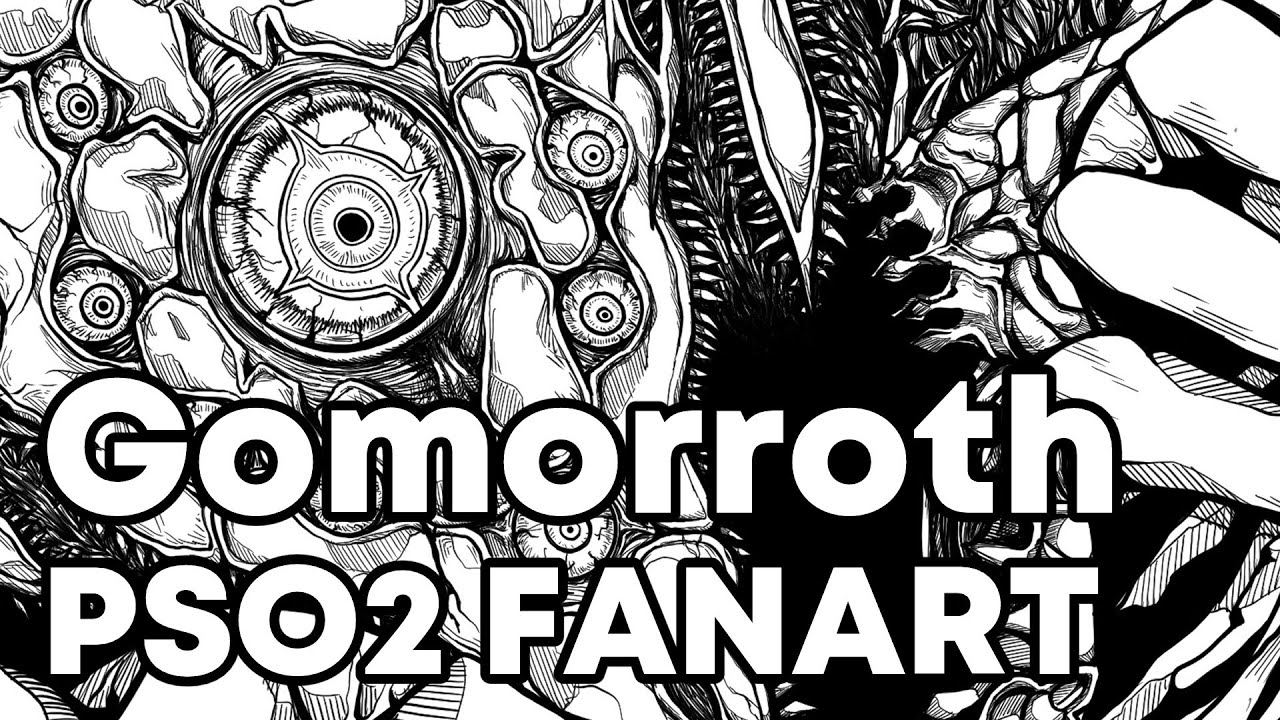 [Time-Lapse] Gomorroth the Last Boss PSO2 Fanart! - YouTube