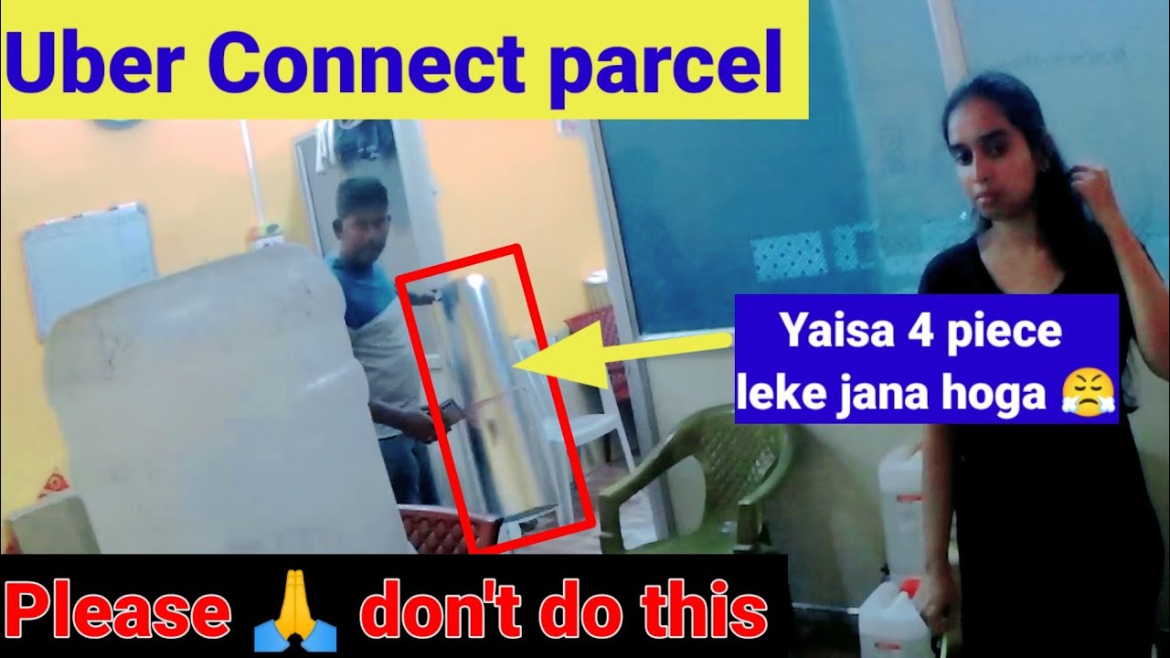 Uber connect parcel delivery || Uber moto book karke parcel delivery ...