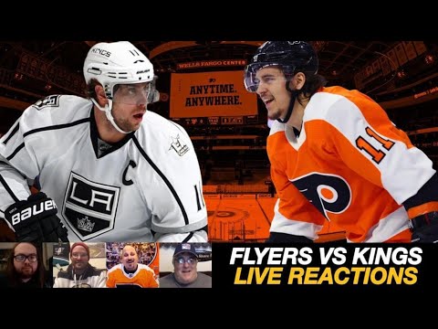 Flyers vs. Kings LIVE REACTIONS | Philadelphia Flyers vs Los Angeles ...