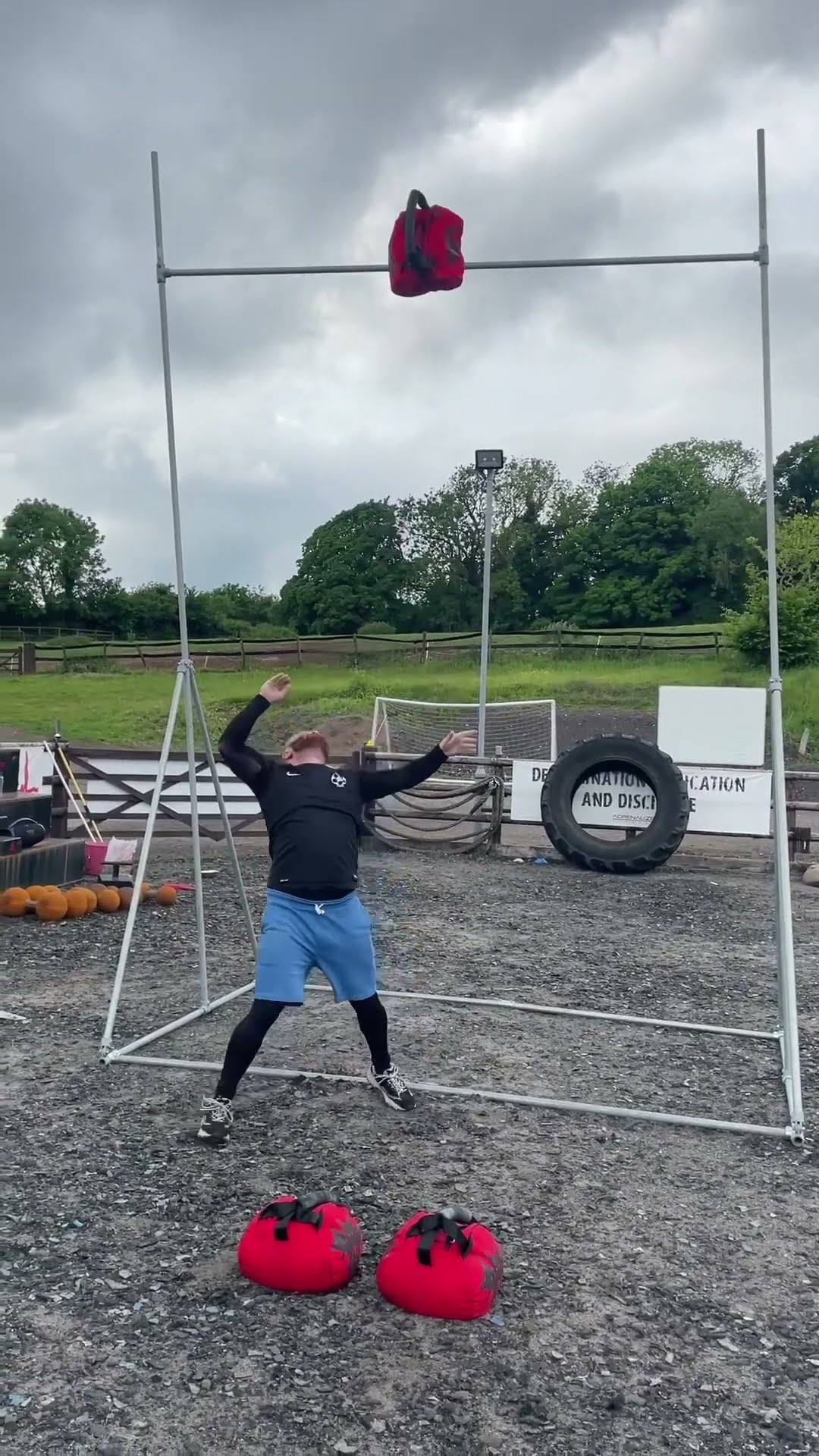 Unleashing Power: The Brutal Challenge of the sandbag toss in strongman ...