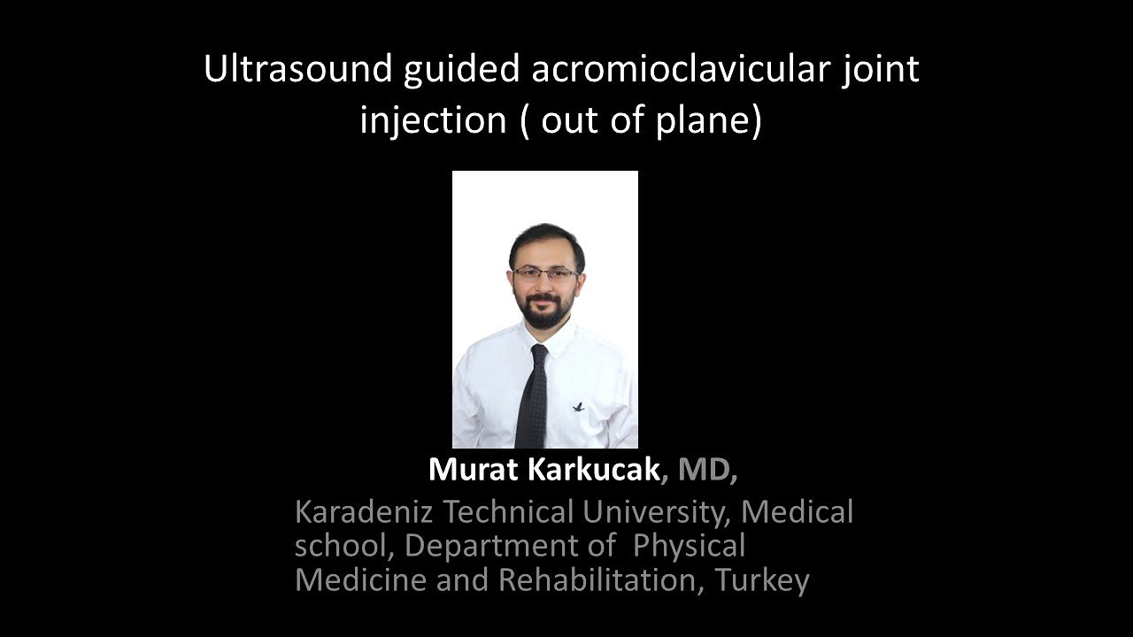 Ultrasound guided acromioclavicular joint injection ( out of plane) by ...