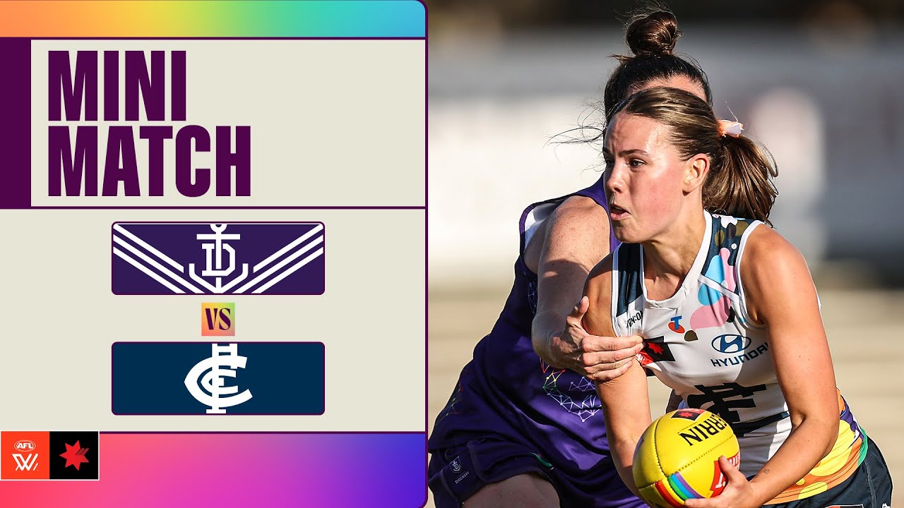 Fremantle v Carlton Mini Match | Week Seven, 2024 | AFLW - YouTube