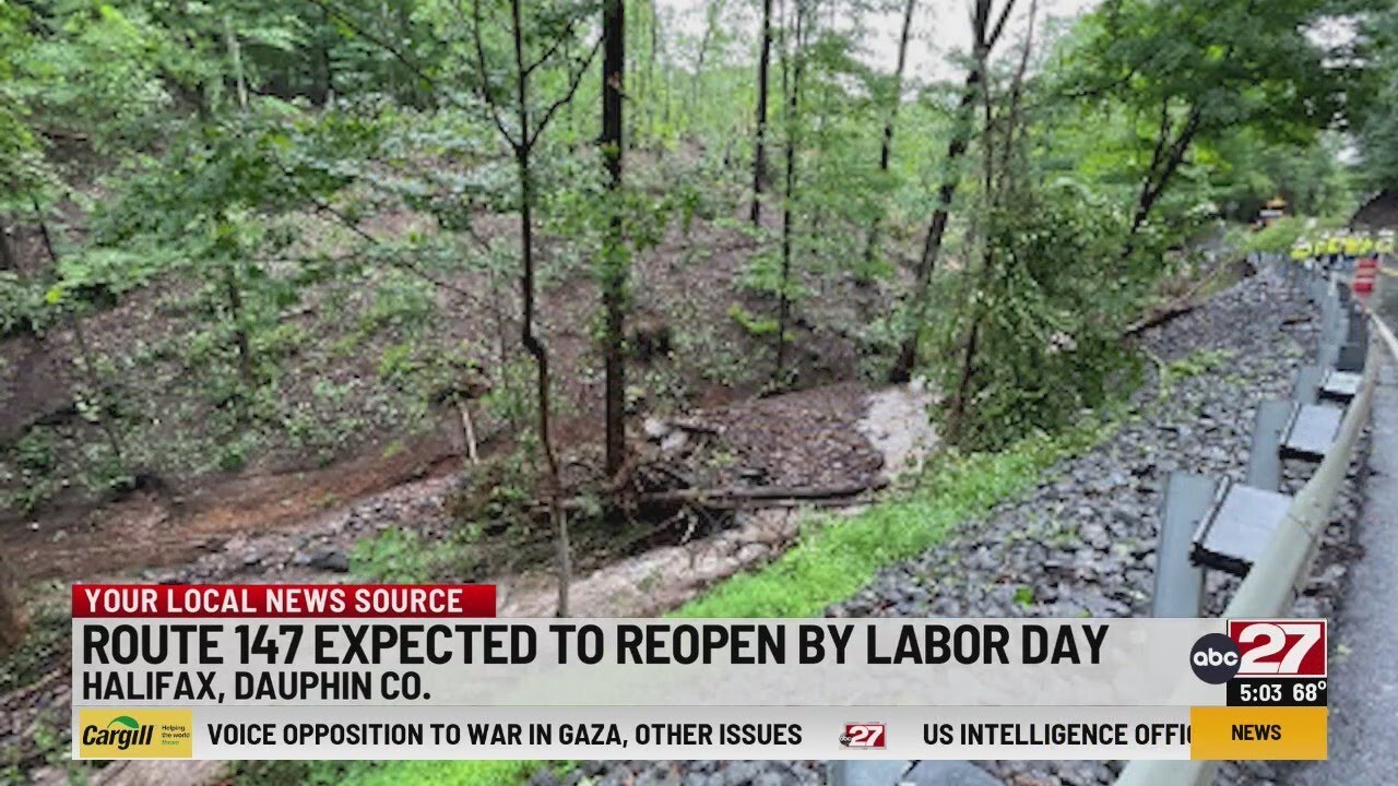 PennDOT gives update on Route 147 reopening - YouTube