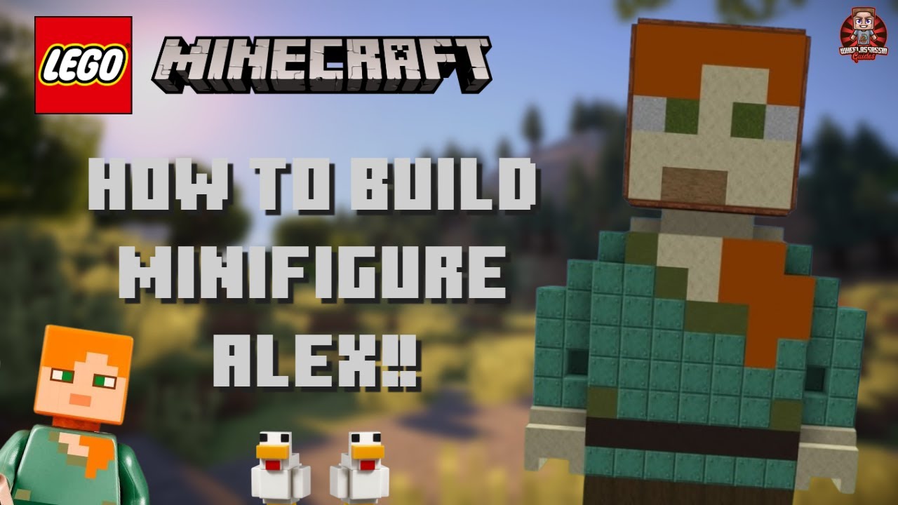 How to build Lego Minecraft Minifigure Alex!! - YouTube