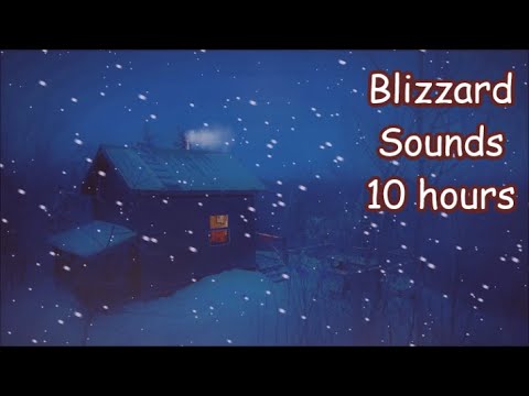 Night blizzard & howling winds at a lonely forest cabin - Winter sounds ...