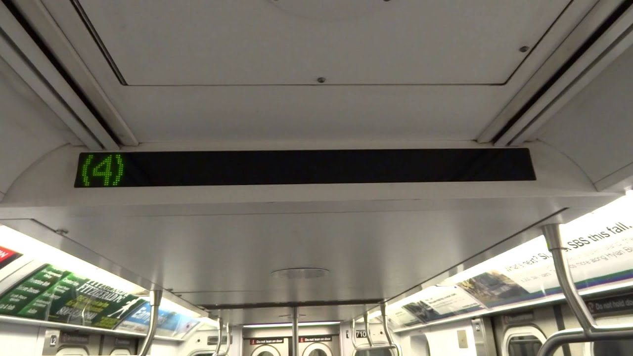 NYC Subway Exclusive: R142 (4) Train Interior Destination Sign To ...