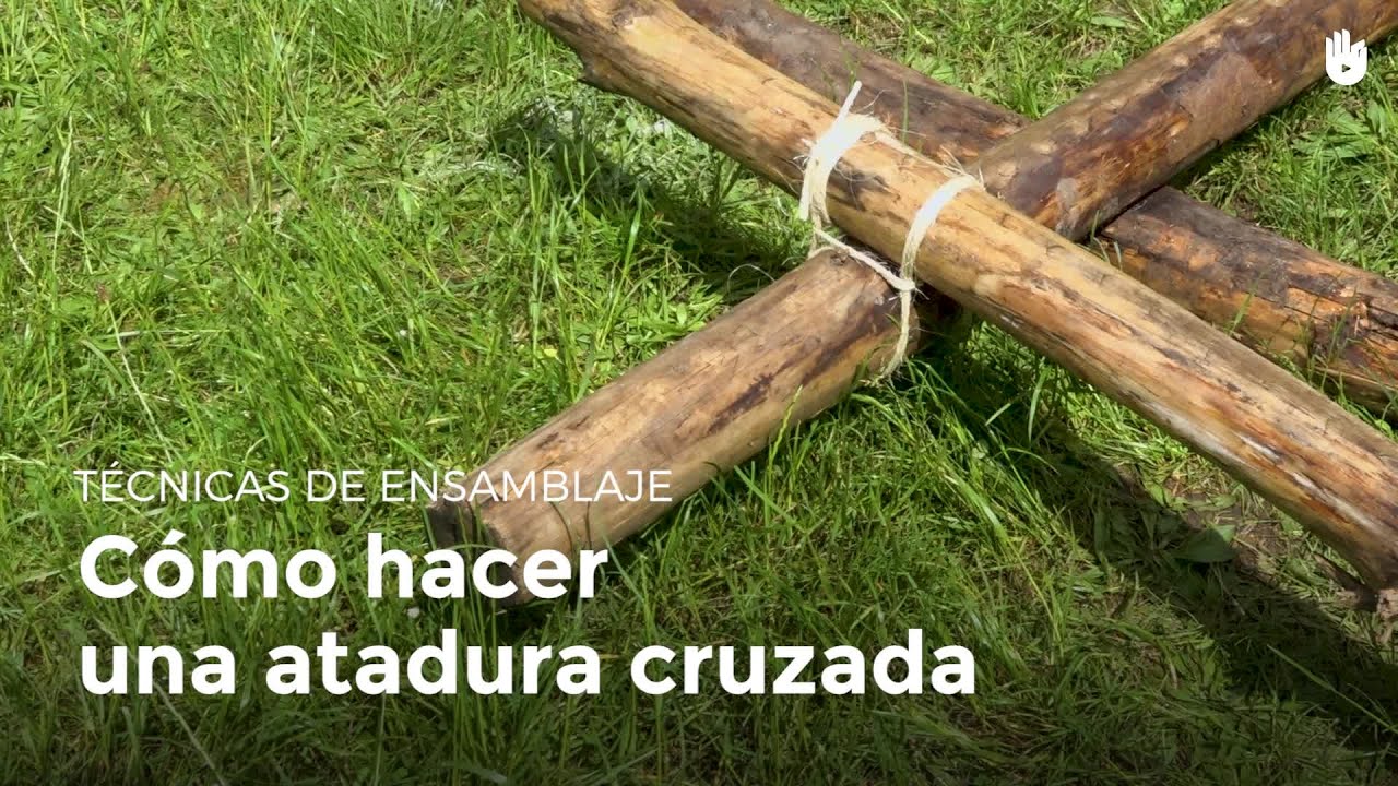 Cómo hacer una atadura cruzada | Construye en la naturaleza como un Boy ...