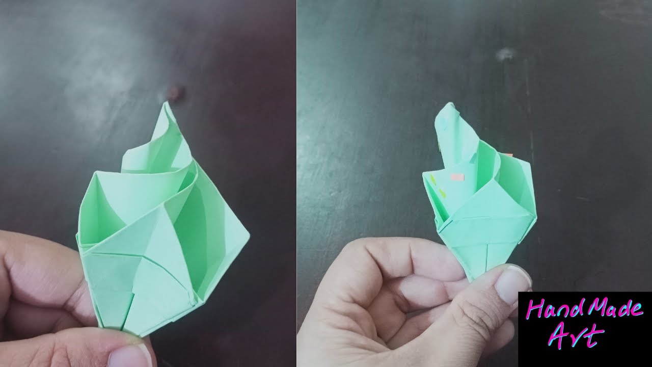Origami Ice cream | Origami Tutorial | Paper craft - YouTube