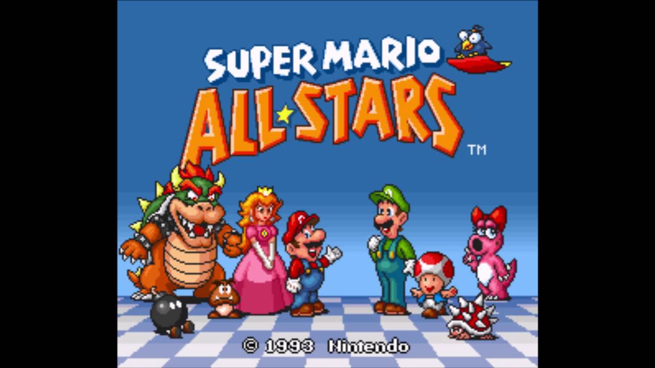 Super Mario All-Stars Intro (SNES Introduction) - YouTube