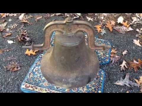 C. S. Bell Co. No 22 Large Cast Iron Church School BELL - YouTube