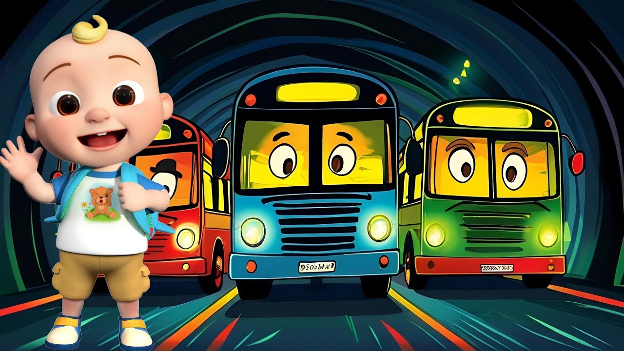 One Little, Two Little, Three Little Buses | Nursery Rhymes & Kids ...
