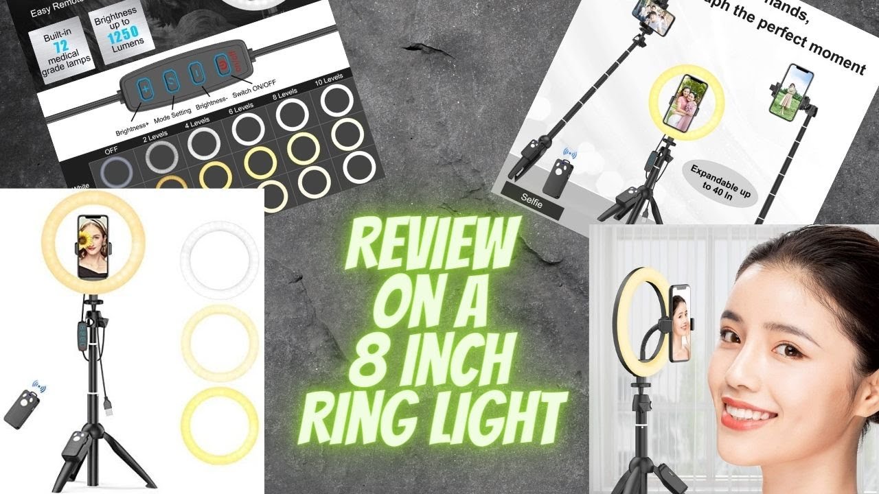 Review | 8 Inch Ring light Review - YouTube
