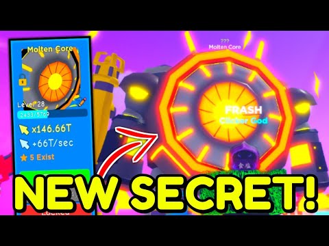 😱GOT NEW SECRET MOLTEN CORE PET *146T STATS*! Clicker Simulator - YouTube