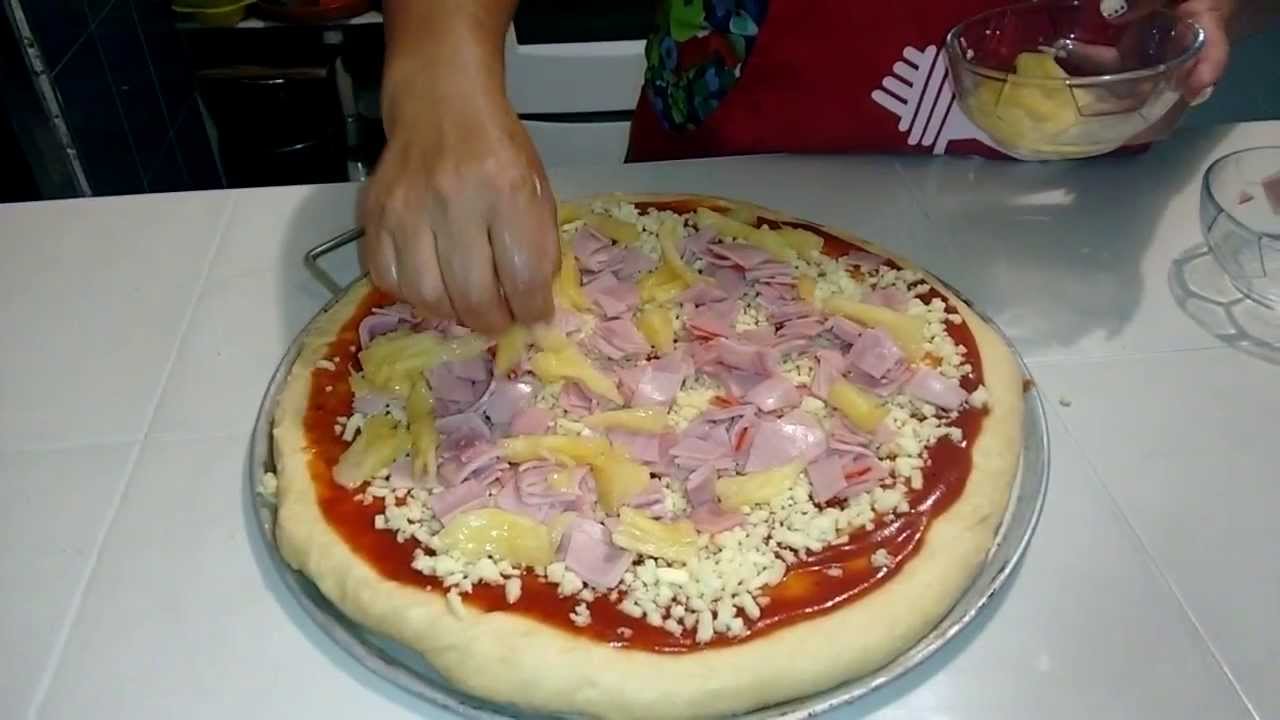 Receta como hacer una pizza casera - Ponte las pilas - YouTube