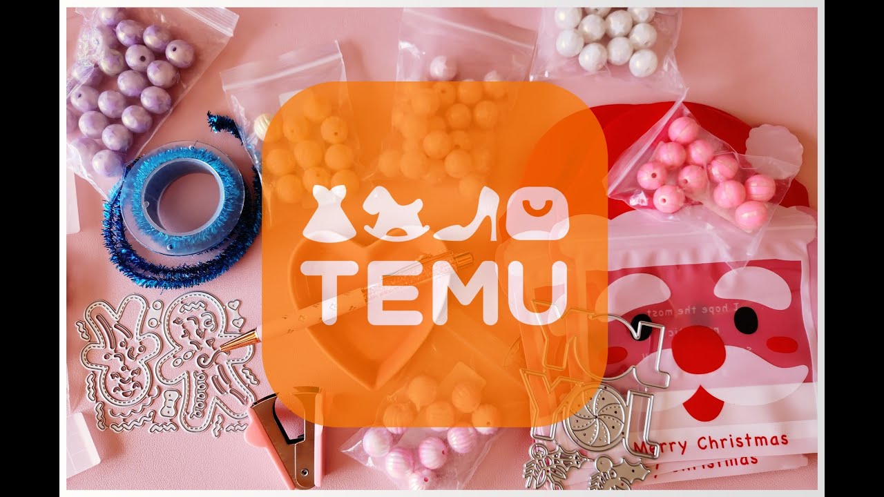 Temu Craft Haul - Pretty Beads & Christmas Cutting Dies - YouTube