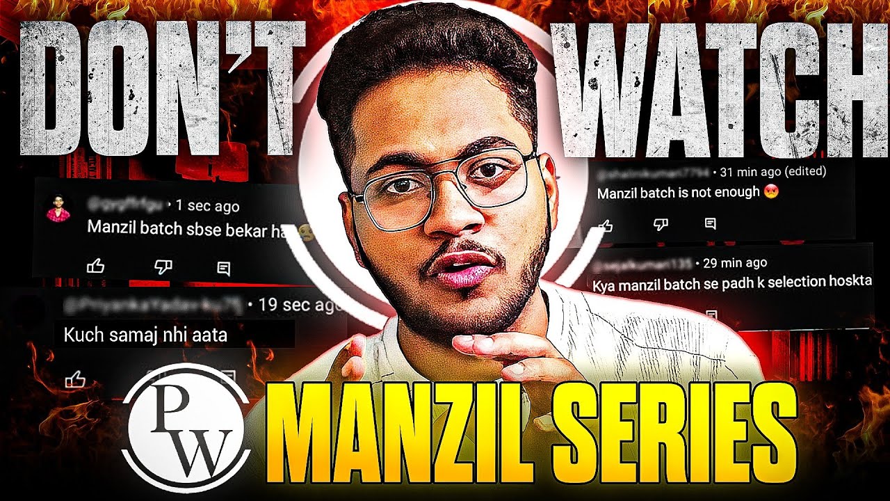 Is MANZIL SERIES from PW Enough for 99 Percentile in JEE MAINS ⁉️ WORST ...