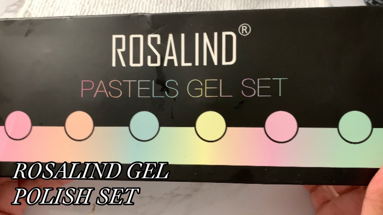 Asmr Rosalind Pastel Gel Polish Set Nail Swatching Gum Chewing