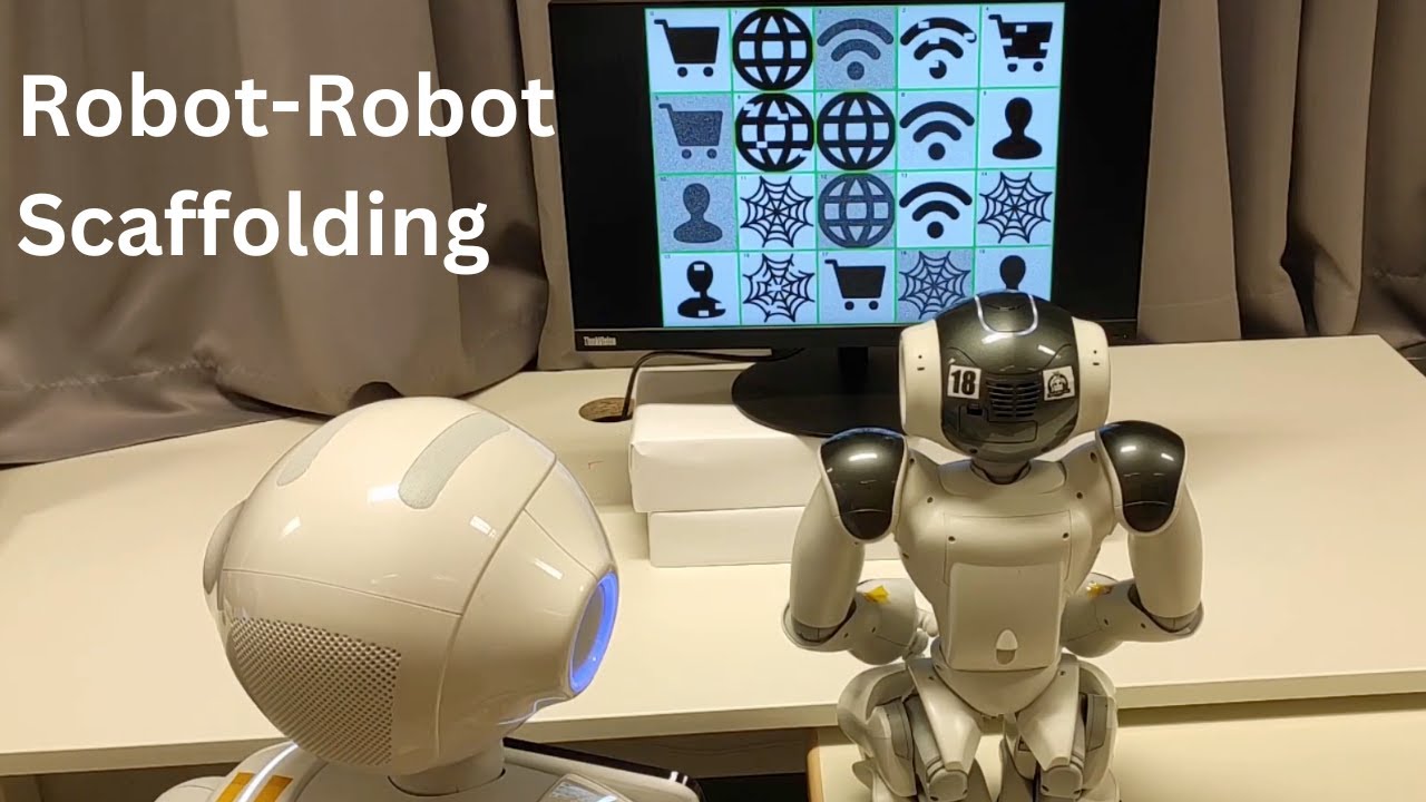 Pepper and Nao Robot, scaffolding experiment - YouTube