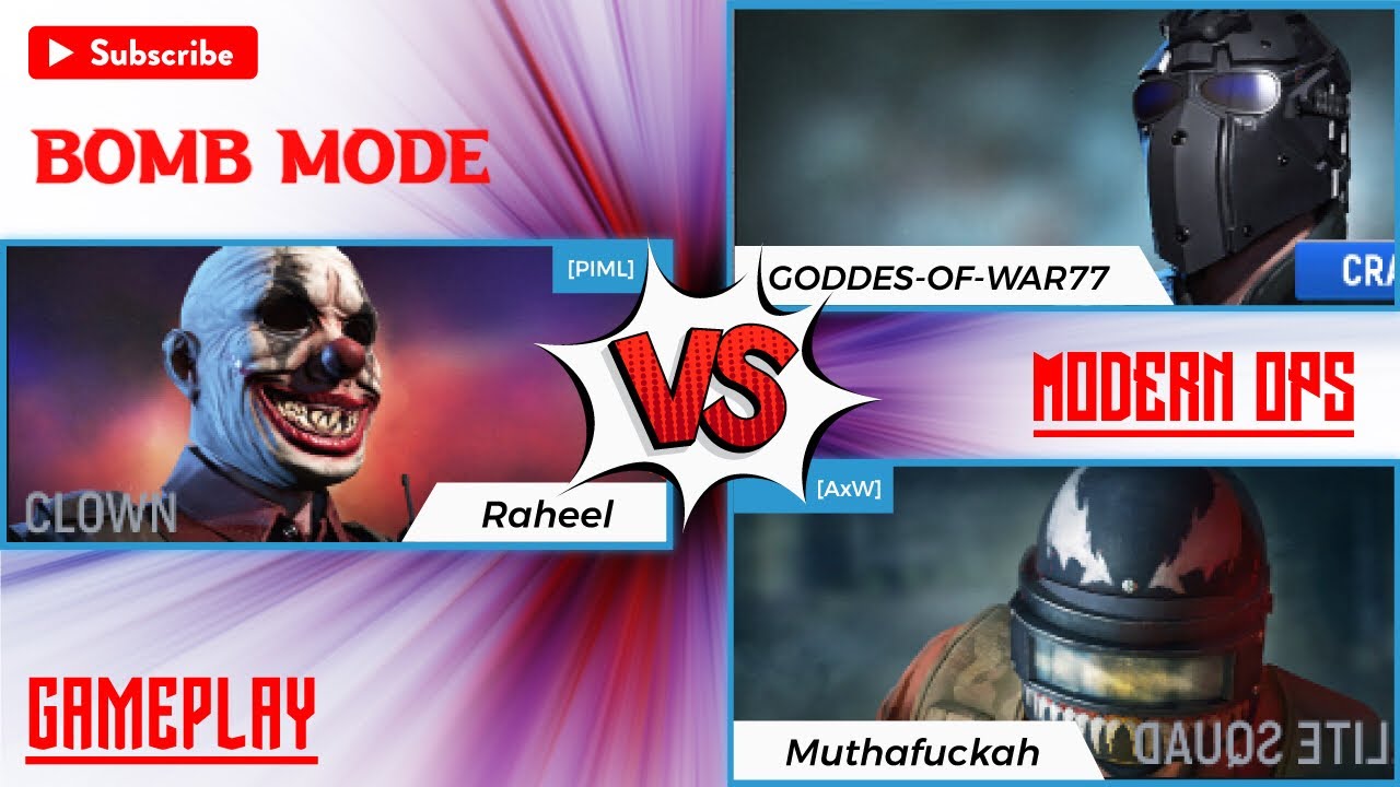 Modern ops - 1 vs 2 Bomb mode (Radar) Gameplay - YouTube
