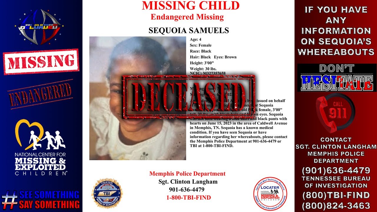 Sequoia Samuels Remains Found, Mom and Boyfriend Charged | Bethea's ...