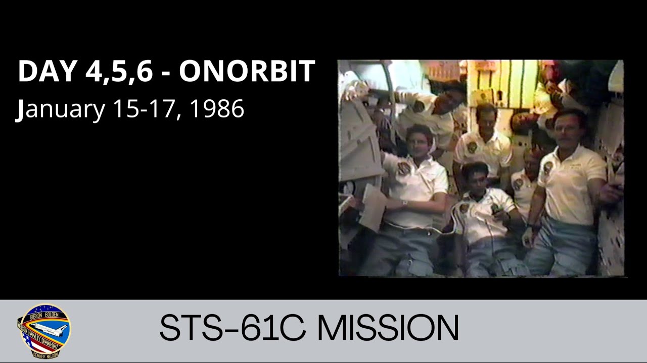Space Shuttle Columbia STS-61C Day 4, 5 & 6 Mission Footage - YouTube