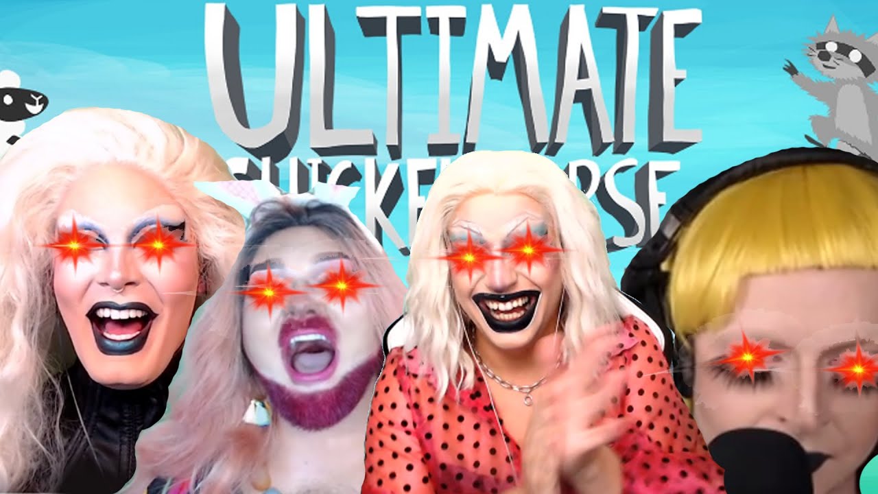 4 DRAG QUEENS 1 FINISH LINE | Ultimate Chicken Horse, Drag Edition ...