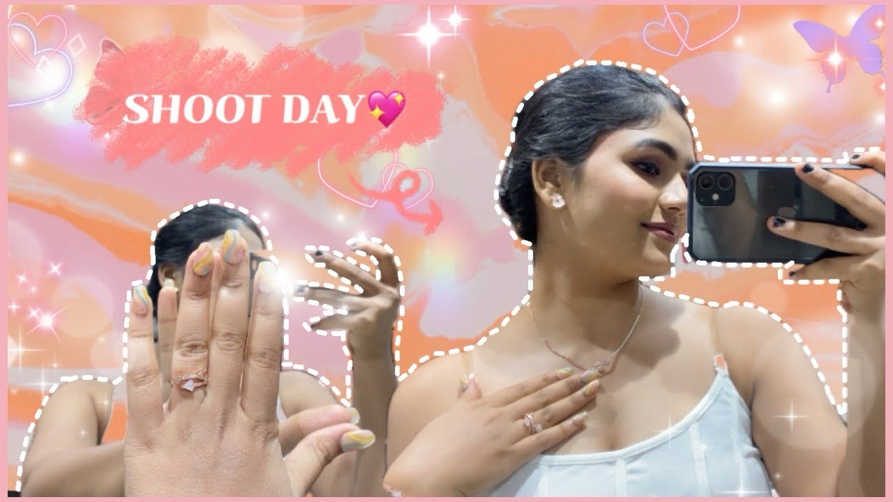 SHOOT DAY💖🥂 | AVNI MODI | BTS | YTVLOG - YouTube